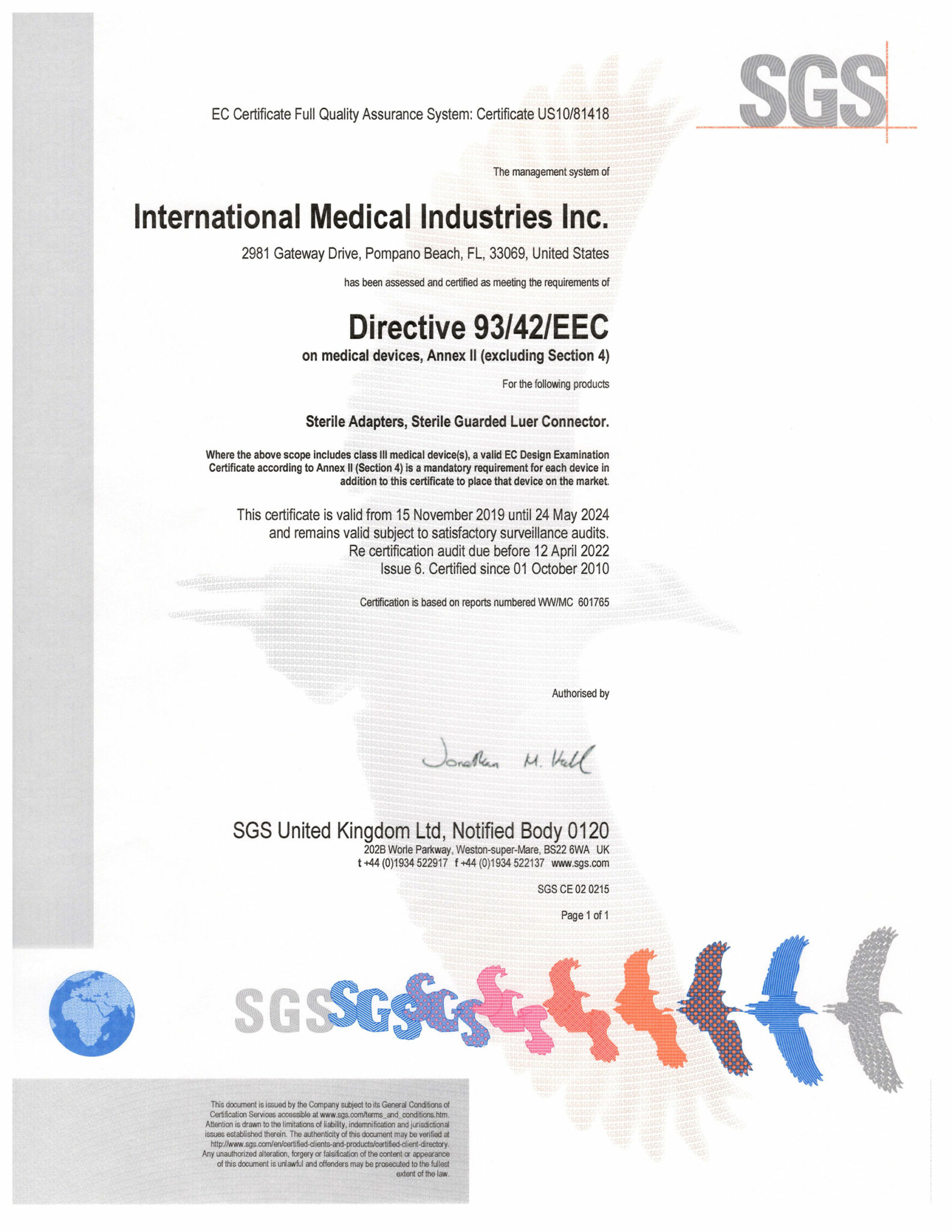 IMI Certifications - IMI